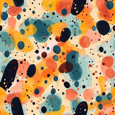 Premium AI Image A Close Up Of A Colorful Abstract Pattern With Circles Generative Ai