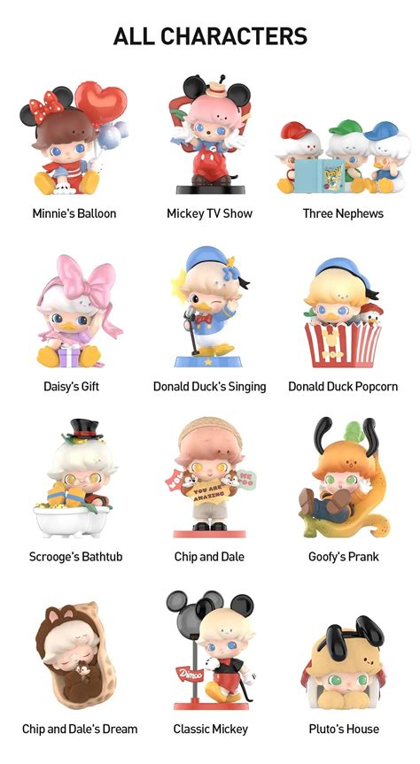 Pop Mart Dimoo World X Disney Series Figures 1 Blind Box