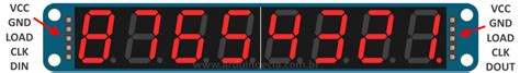 Módulo Display 7 Segmentos 8 Dígitos Com Max7219 Arduino E Cia
