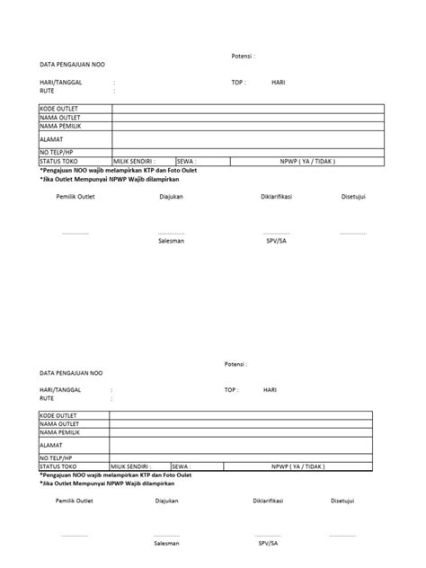 Form Noo Final Pdf