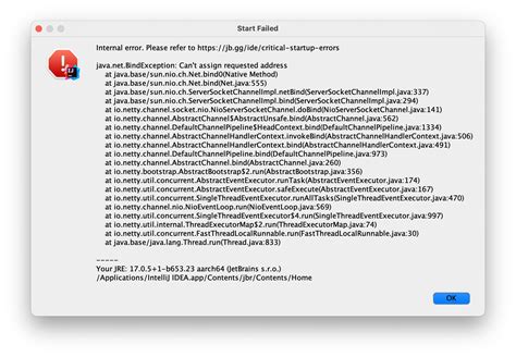 Intellij Bindexception Cant Assign Requested Address R