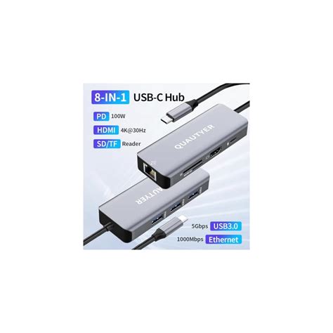 Usb C Hub Ethernet Mac Adapter Multiport Usb C To Qatar Ubuy
