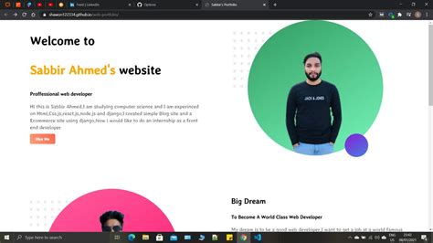 Sabbir Ahmed On Linkedin Project 1 Portfolio Html And Css Project