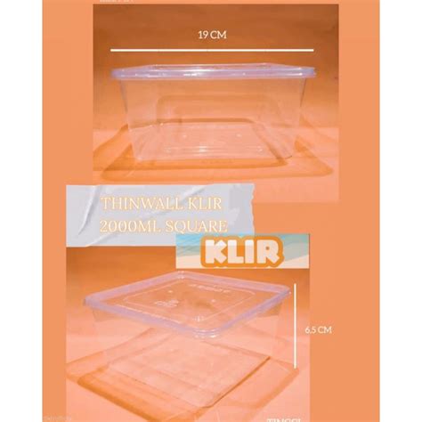 Jual Klir Square 2000ml Shopee Indonesia