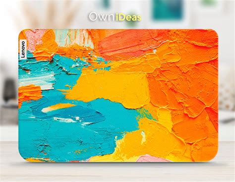 Lenovo Laptop Vinyl Skins Abstract Oil Painting Personalized Customizable Gift Fits Yoga