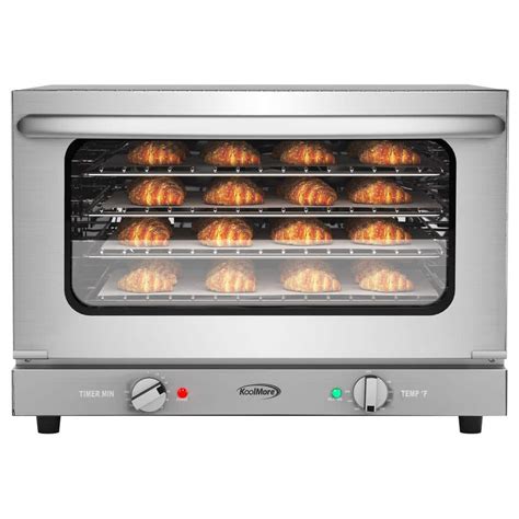 Koolmore 23 In Countertop Electric Convection Oven With Half Size Pans