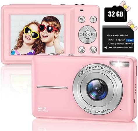 Appareil Photo Numérique Compact 1080p Hd 44mp Avec Carte 32go Appareil Photo Enfant