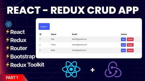 Build A Crud App With React Js And Redux Toolkit For Beginners React Redux Crud App Demo