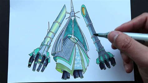 How To Draw Pokemon No 797 Celesteela Ub 04 Blaster テッカグヤ Youtube