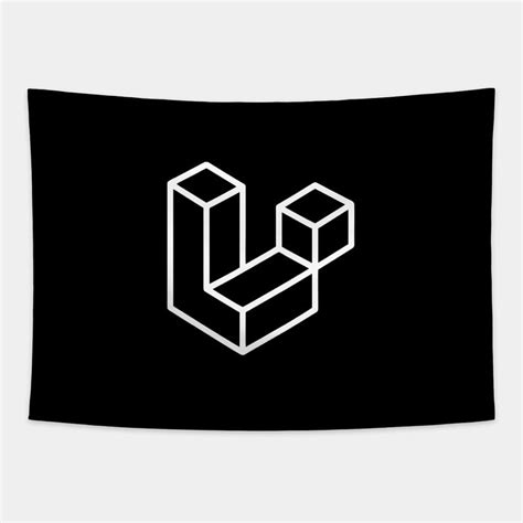Laravel Framework Logo White Mode By Zadaid Tapestry Tapestry Design