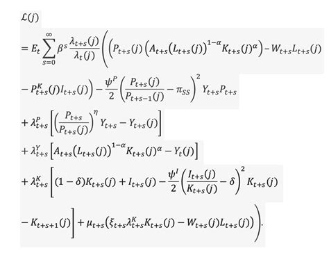 The Correct Sign In The Lagrangian Before The Households Stochastic