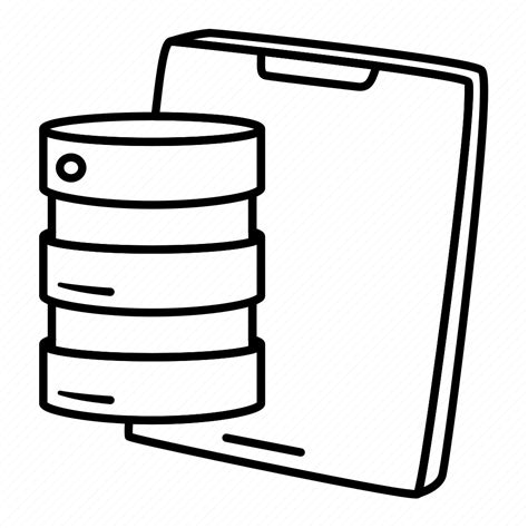 Data Mobile Storage Device Connect Database Icon Download On