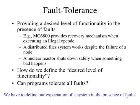 PPT Software Fault Tolerance PowerPoint Presentation Free Download ID 843250