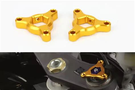 Custom Cnc Aluminum Fork Star Shape Spring Preload Adjuster Machining