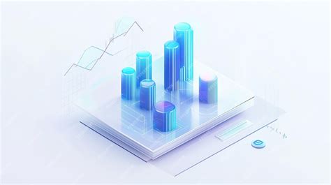Modern Digital Data Visualization With Colorful Bar Graphs And Line