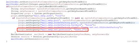 关于javamail 发送邮件指定tlsv12失效问题java的tlsv12 Csdn博客