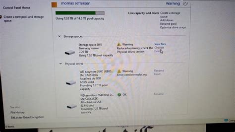 Windows Storage Spaces Software Bug Incorrect Physical Drive