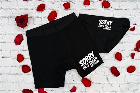 Girlfriend And Boyfriend Matching Set Couples Underwear Set Etsy Ireland