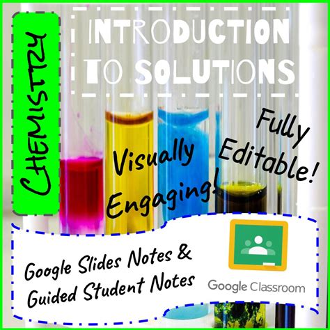 Introduction To Solutions Google Slide Lesson And Student Guided Notes Made By Teachers