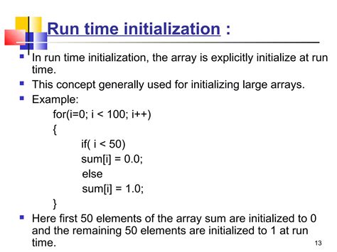 Array In C Ppt