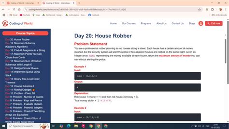 today s challenge was house robber leetcode 198 a classic dynamic