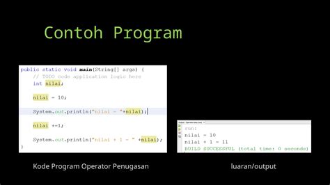 materi pemrograman operator dasar java pptx