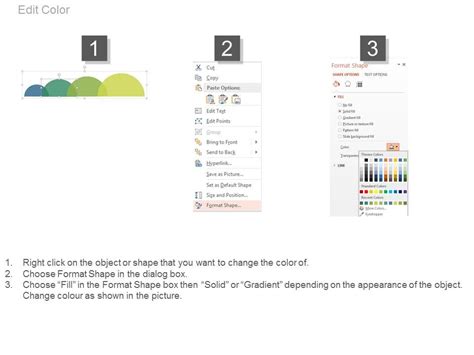 four staged linear timeline for growth analysis powerpoint slides