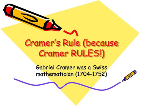 PPT Determinants Cramers Rule PowerPoint Presentation ID