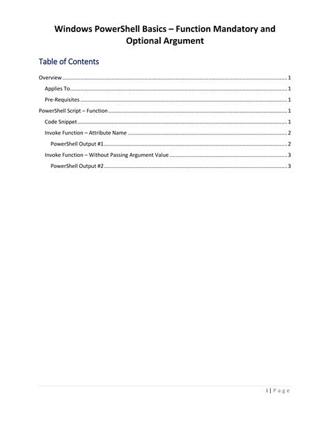 How To Create Powershell Function Mandatory Parameter And Optional