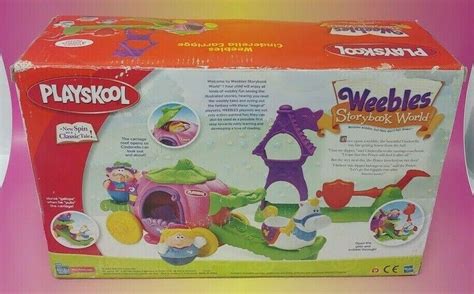 Playskool Weebles Story Book World Cinderella Carriage Princess 2006 New Sealed 3779364128