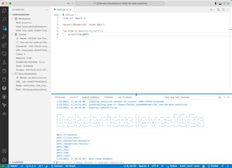 Asciijp：databricks上でvs Codeのネイティブ機能を用いた開発が可能に