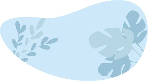 Blue Blob Floral Minimalist Style PNG Transparent Background 33889780 PNG