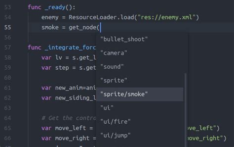 Atom Autocomplete Gdscript