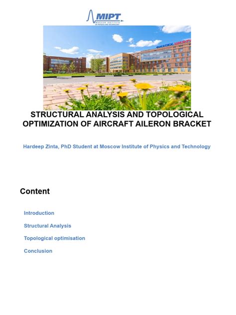 Structural Analysis And Topological Optimization Of Aircraft Aileron Bracket Pdf