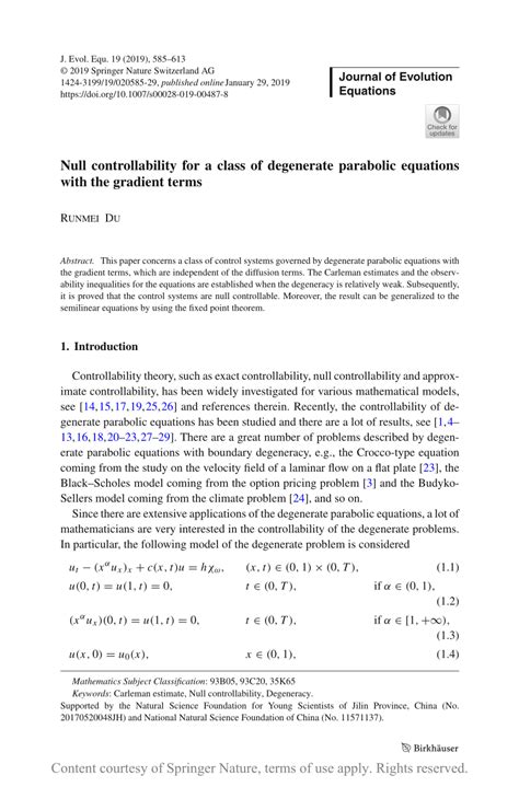 Null Controllability For A Class Of Degenerate Parabolic Equations With The Gradient Terms