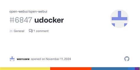 Udocker Open Webui Open Webui Discussion GitHub