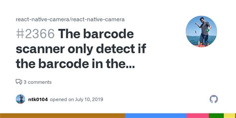 The Barcode Scanner Only Detect If The Barcode In The Center Of The Screen Issue React