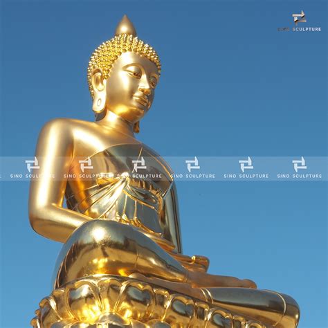 Gold Leaf Bronze Sitting Buddha Statue Bonze Sculpture And Statue Price