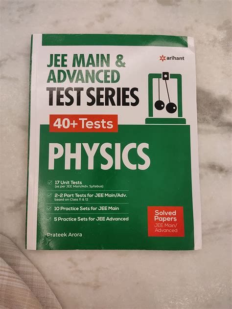 JEE Main Advanced Test Series 40 Tests Physics Arihantbooks