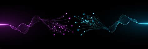 Futuristic Glowing Neural Connectors Analyze Big Data Into Cyberspace Neural Network Background