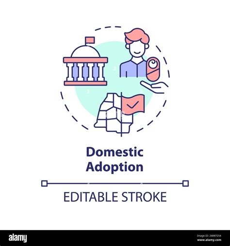 Domestic Adoption Multi Color Concept Icon Stock Vector Image And Art Alamy