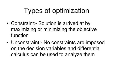 ppt chapter 2 optimization powerpoint presentation free download