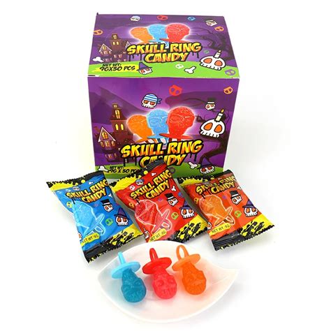 Supply Cartoon Skull Head Ring Candy Toy Ch T1235 Wholesale Factory Guangdong Chuanghui
