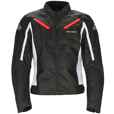 Acerbis X Mat Textile Jacket Black Red Free Uk Delivery