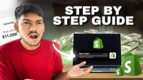 step by step shopify website design tutorial 2024 for dropshipping and