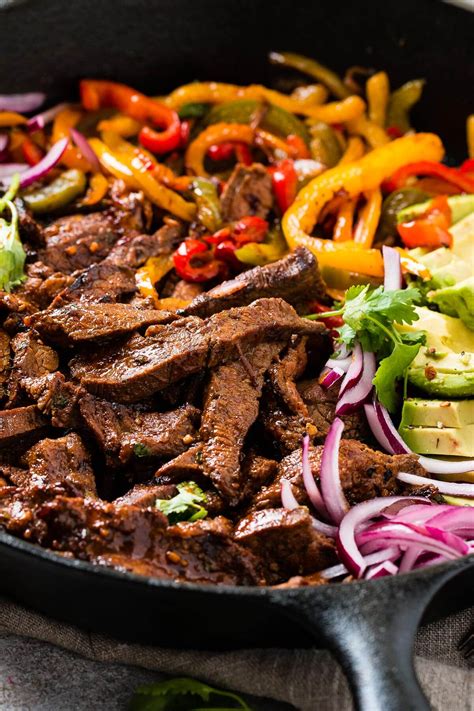 Mexican Steak Fajitas Marinade Steak Fajitas Recipe Oh Sweet Basil