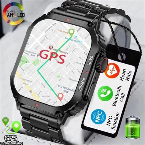 Rel Gio Inteligente Nfc Prova D Gua Para Homens Rel Gio De Fitness