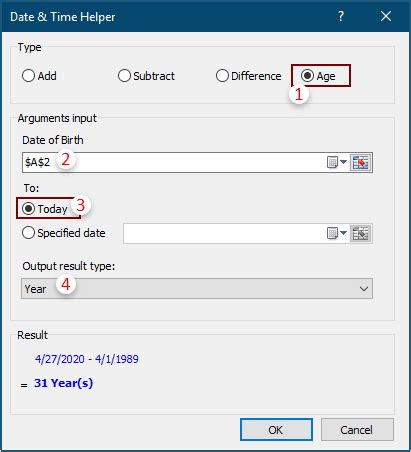 How To Calculate Elapsed Years Months Or Days From A Certain Date In Excel