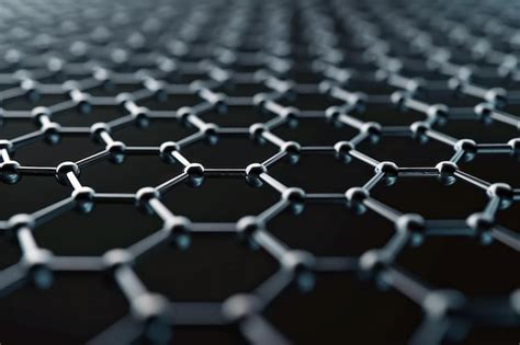 Closeup Of A Seamlessly Connected Hexagonal Molecular Grid With A