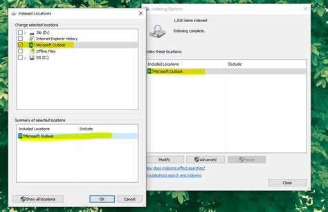 Solved Windows 10 Search Indexing Options Modify With Ps Cmd Or